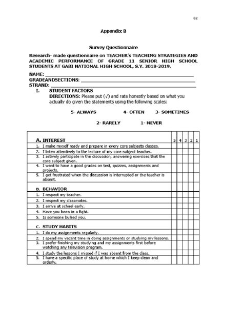 Research Instruments Sample Pdf