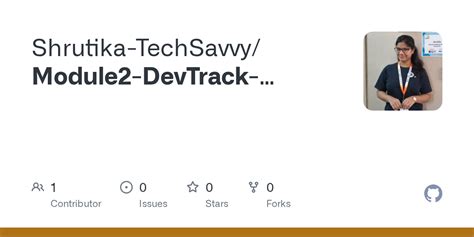 Github Shrutika Techsavvymodule2 Devtrack Forjenkinspipeline · Github
