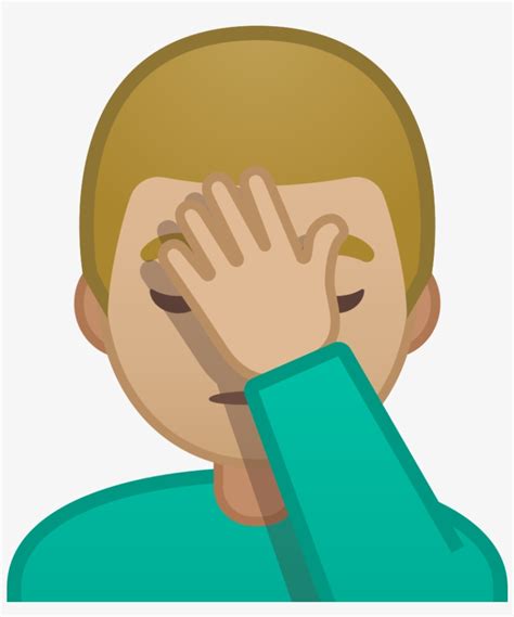 Facepalm Emojipedia Emoticon Man Png Clipart Communication Ear The My