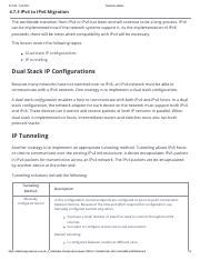 Understanding IPv To IPv Migration Strategies In Networking Course Hero