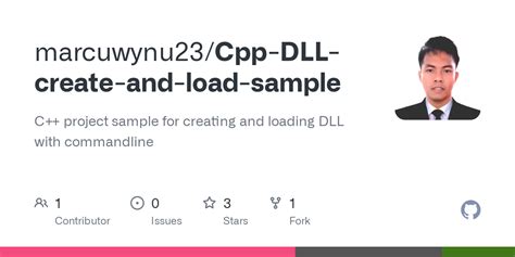 Github Marcuwynu23cpp Dll Create And Load Sample C Project Sample