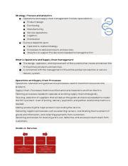 Mastering Operations and Supply Chain Management Strategies | Course Hero