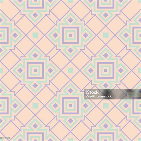 기하학적 멀티 컬러 패턴 완벽 한 집입니다 보라색과 파란색 디자인 요소와 베이지색 배경 0명에 대한 스톡 벡터 아트 및 기타