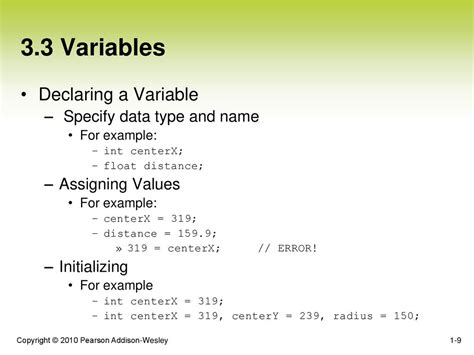 Chapter 3 Variables Calculations And Colors Ppt Download