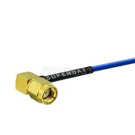 Custom Rf Cable Assembly Rp Sma Plug Right Angle Semirigid Coax Cable