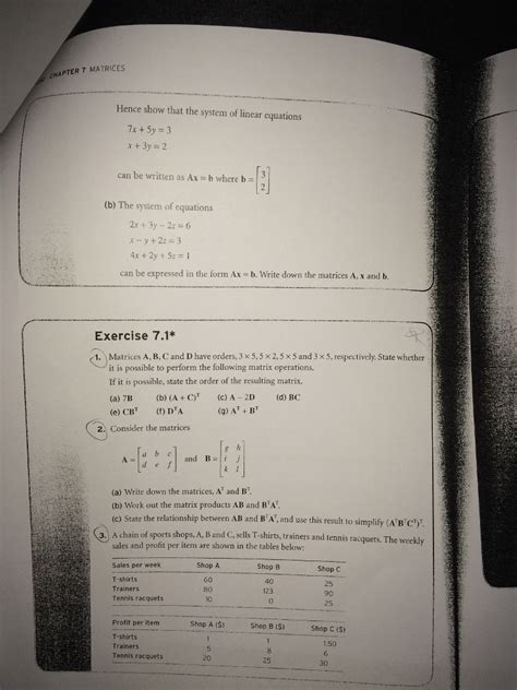 Solved Chapter 7 Matrices Hence Show That The System Of