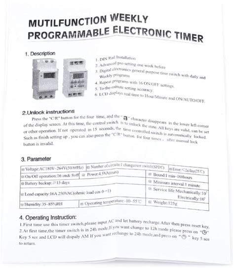 Programmable Timer Digital LCD Display Weekly India Ubuy