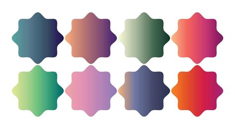 Gradient Color Palette 44800259 Vector Art At Vecteezy