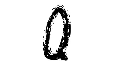 Horror Themed Textured Mono Brush Q Graphic By Graphicsbam Fonts