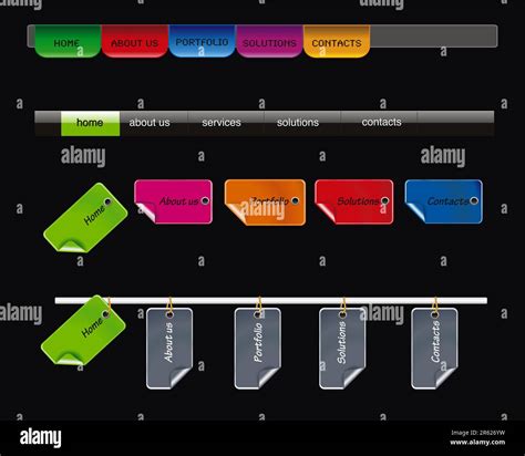 Vector Web Button For Web Page Stock Vector Image Art Alamy