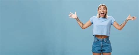 Free Photo Girl Overwhelmed With Positive Emotions And Happiness