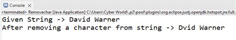 how to remove character from string in java liberian geek