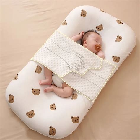 Matelas Ergonomique Bébé Confortable Avec Imprimé Ourson