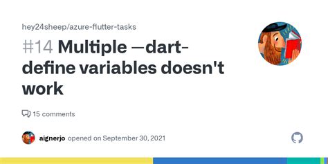 Multiple Dart Define Variables Doesnt Work · Issue 14 · Hey24sheep