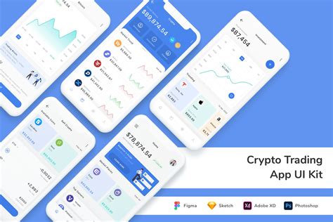Crypto Trading App Ui Kit Photoshop Templates ~ Creative Market