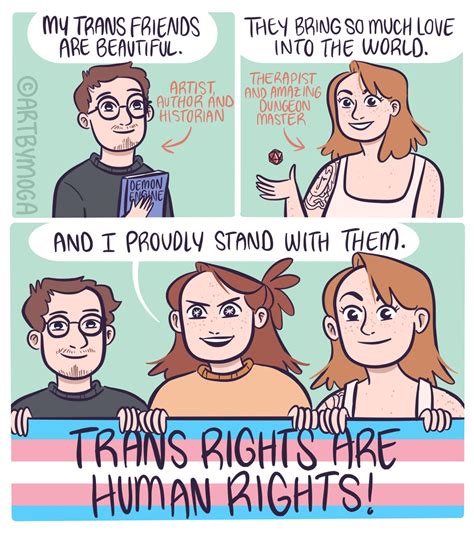 Art Trans Rights Are Human Rights 🏳️‍⚧️ I Adore My Trans Friends