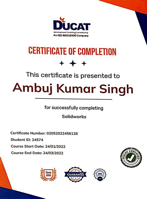 Ambuj Kumar Singh On Linkedin A While Ago I Had Completed Solidworks