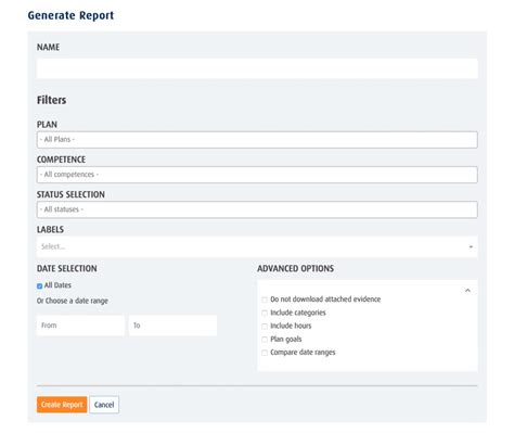 Generate Reportadvanced Kivi Chartered