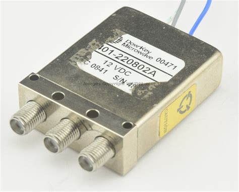 Dowkey Microwave Rf Coaxial Relay 401 220802a Dc 18ghz Sma Failsafe 12