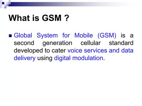 Gsm Architectureppt