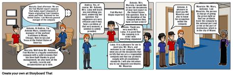 Dialogue Evaluating Product And Service” Storyboard