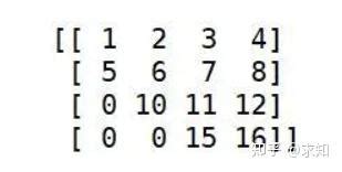 numpynp triu np tril 使用详解 知乎