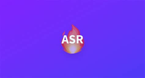 ASR A Hugging Face Space By Paulz