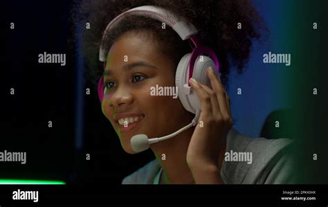 Game Streamer Using Pc Setup Playing Multiplayer First Person Shooter