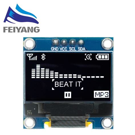 mô Đun hiển thị oled 4pin 7pin 0 96 iic i2c oled 0 96 inch 128x64