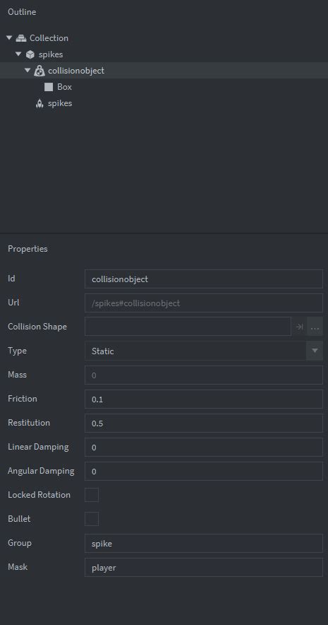 Player Not Detecting A Collision Questions Defold Game Engine Forum