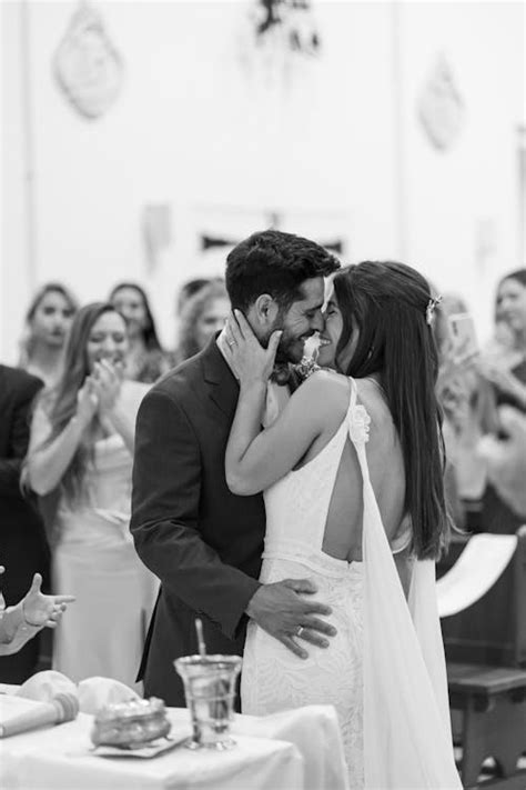 흑백으로 보는 로맨틱한 결혼식 · 무료 스톡 사진