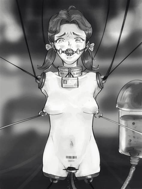 Absurdres Highres 1girl Amputee Badamiya Barcode Barcode Tattoo