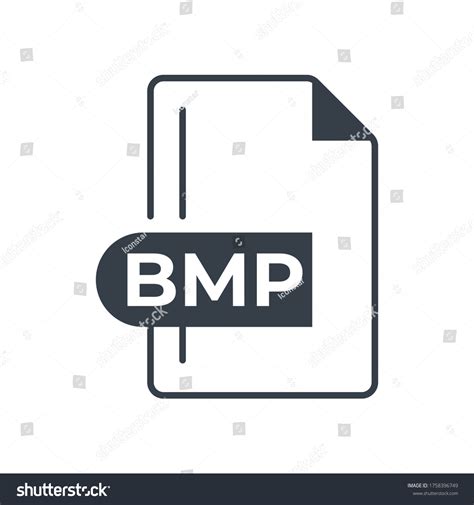 Bmp File Format Icon Bitmap Image Stock Vector Royalty Free 1758396749 Shutterstock