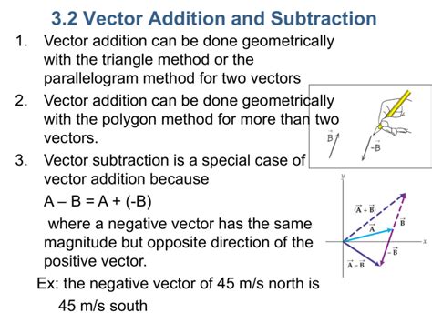Vector Addition And Subtraction Geometric And Analytical Methods