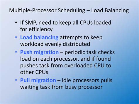 operating system 31 multiple processor scheduling pptx