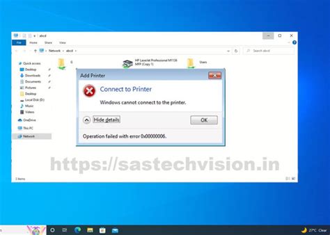Operation Failed With Error 0x000004cf Printer Error In Windows 11
