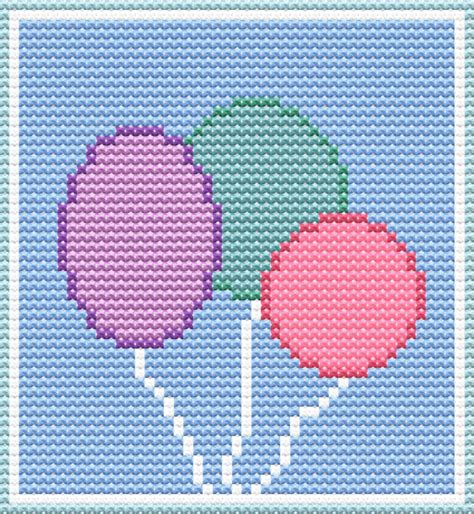 Balloon Cross Stitch Pattern Pattern Download Instant Pdf Download