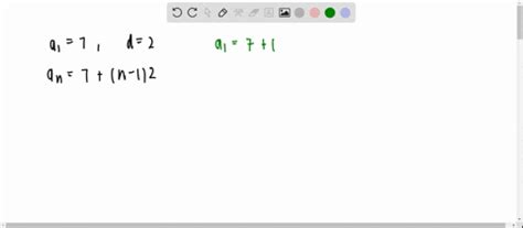 SOLVED:Write the first five terms of each arithmetic sequence with the ...