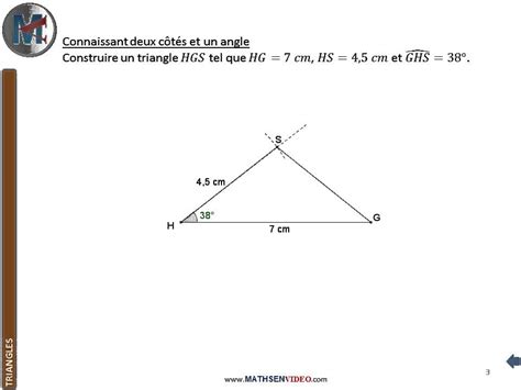 Mathématiques 5e Leçon Sur Les Triangles Types Propriétés Et Cest Parti Drainage
