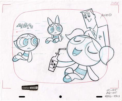 Power Puff Girls Layout Drawing From The Original Show Rpowerpuffgirls