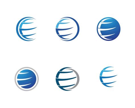 와이어 월드 로고 템플릿 프리미엄 벡터