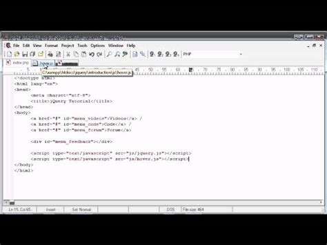 JQuery Tutorial Hover