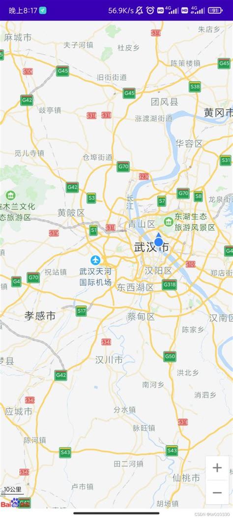 Android 百度地图定位显示当前位置 源码巴士