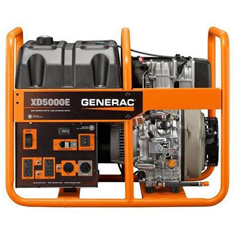 Generac Xd5000e 5500 Watt Electric Start Diesel Power Portable Generat — Electric Generator Depot