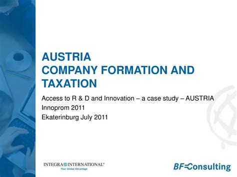 Ppt Austria Company Formation And Taxation Powerpoint Presentation