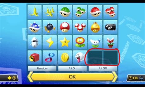 I Noticed Some Empty Item Slots In The Custom Items Menu For Mk8dx