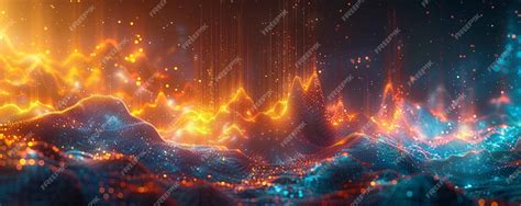 Abstract Depiction Of Data Visualization Background Premium Ai Generated Image