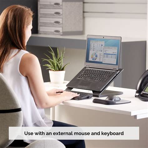 Fellowes Designer Suites Laptop Riser Black 8038401