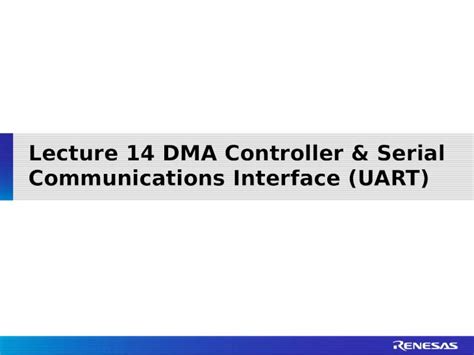 PPT Lecture DMA Controller Serial Communications Interface UART DOKUMEN TIPS