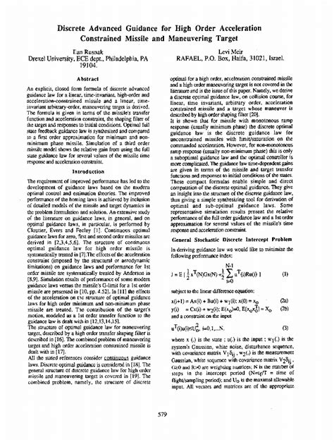 Discrete Advanced Guidance For High Order Acceleration Constrained Missile And Maneuvering